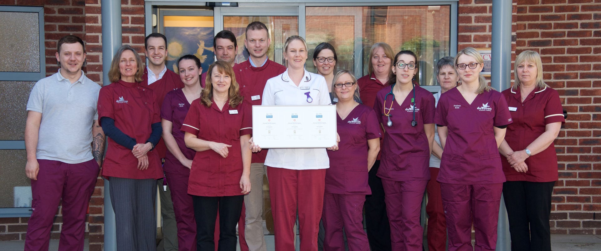 RCVS "outstanding" awards - Dovecote Veterinary Hospital